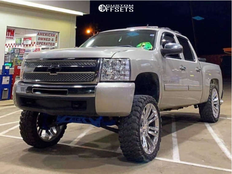 2009 Chevrolet Silverado 1500 with 24x10 31 OE Revolution 158 and 35/12 ...