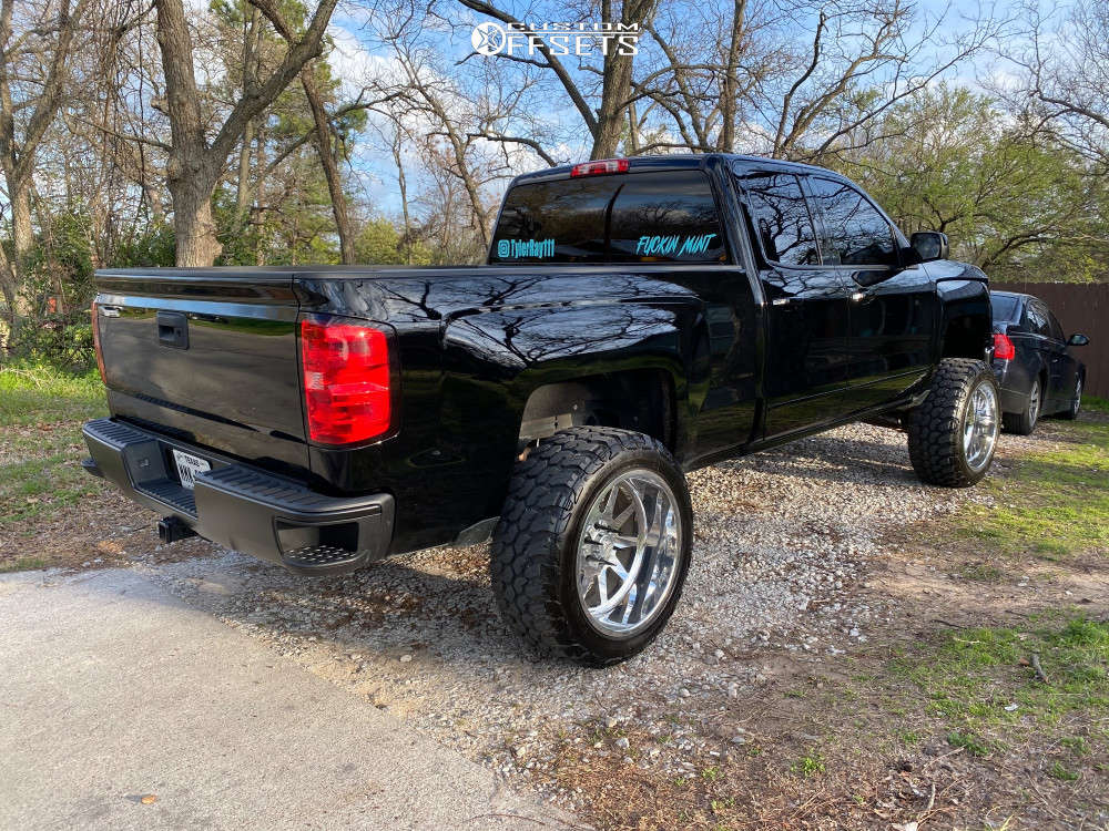 2015 Chevrolet Silverado 1500 with 22x12 -44 Stealth Forged Bulip and ...