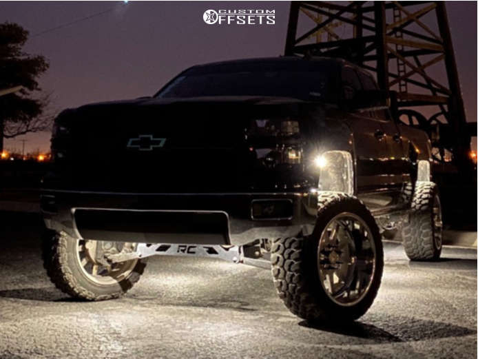 2015 Chevrolet Silverado 1500 with 22x12 -44 Stealth Forged Bulip and ...