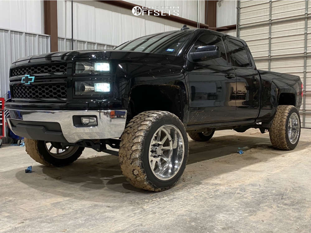 2015 Chevrolet Silverado 1500 with 22x12 -44 Stealth Forged Bulip and ...