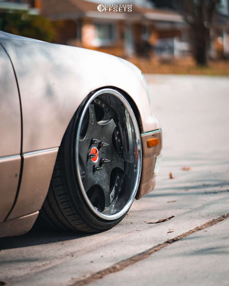 1998 Lexus LS400 with 19x10.5 22 Weds Bazreia and 235/35R19 Achilles ...