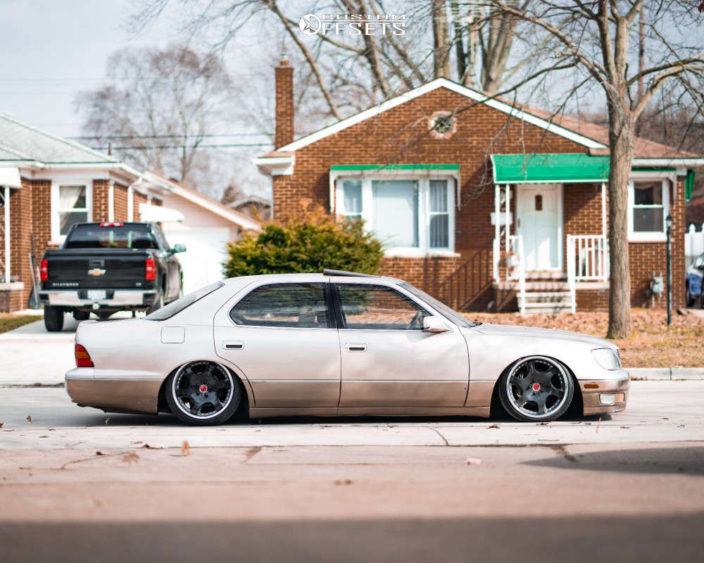 1998 Lexus LS400 with 19x10.5 22 Weds Bazreia and 235/35R19 Achilles ...