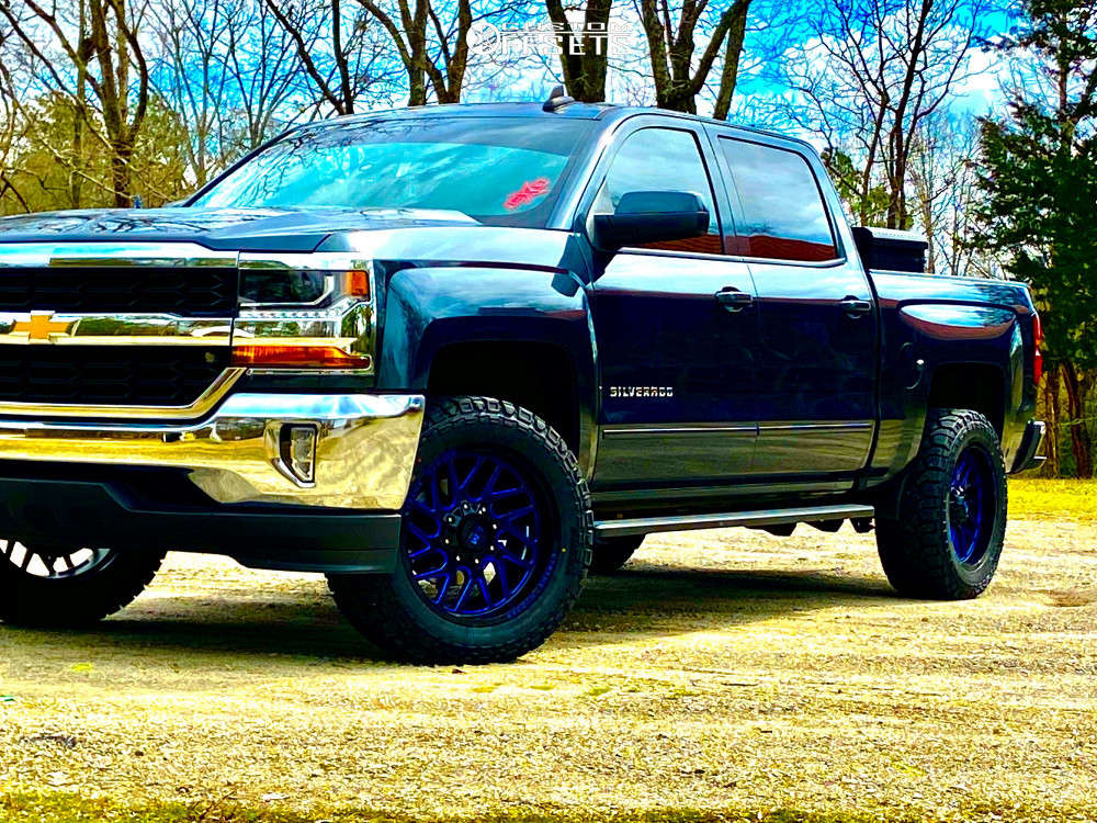 2018 Chevrolet Silverado 1500 with 20x10 -24 Xtreme Mudder Xm-339 and ...