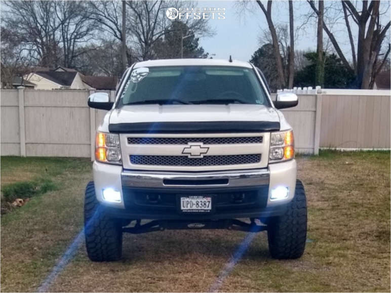 2011 Chevrolet Silverado 1500 with 22x10 -25 Hostile Rage and 35/12 ...