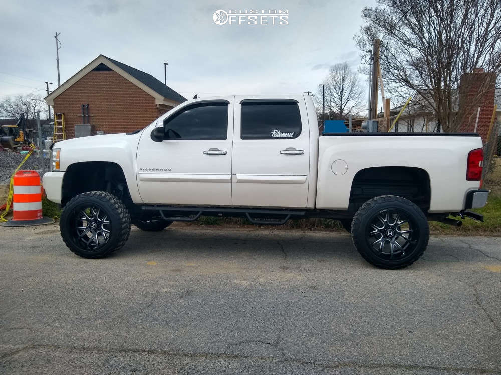 2011 Chevrolet Silverado 1500 with 22x10 -25 Hostile Rage and 35/12 ...