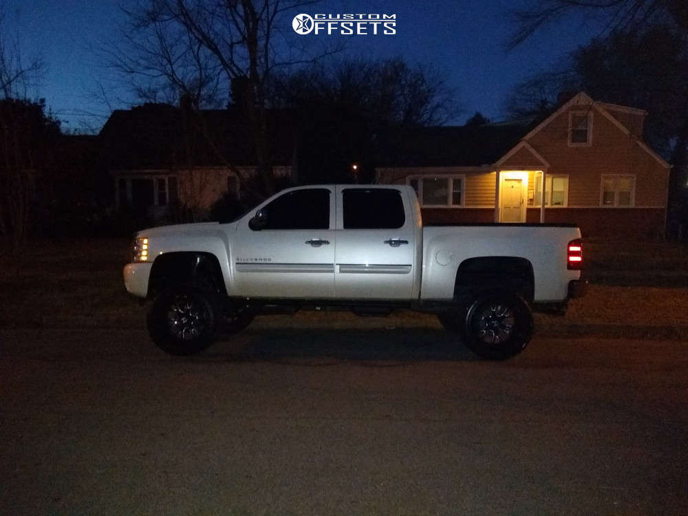 2011 Chevrolet Silverado 1500 with 22x10 -25 Hostile Rage and 35/12 ...