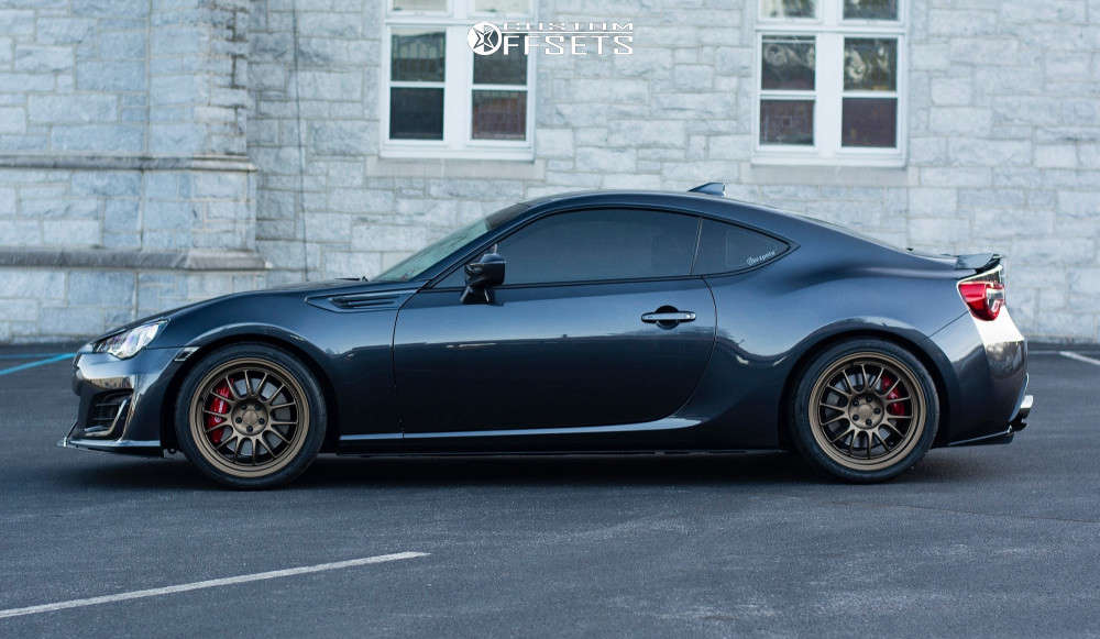 2017 Subaru BRZ with 18x9 35 Kansei Corsa and 255/35R18 Bridgestone ...