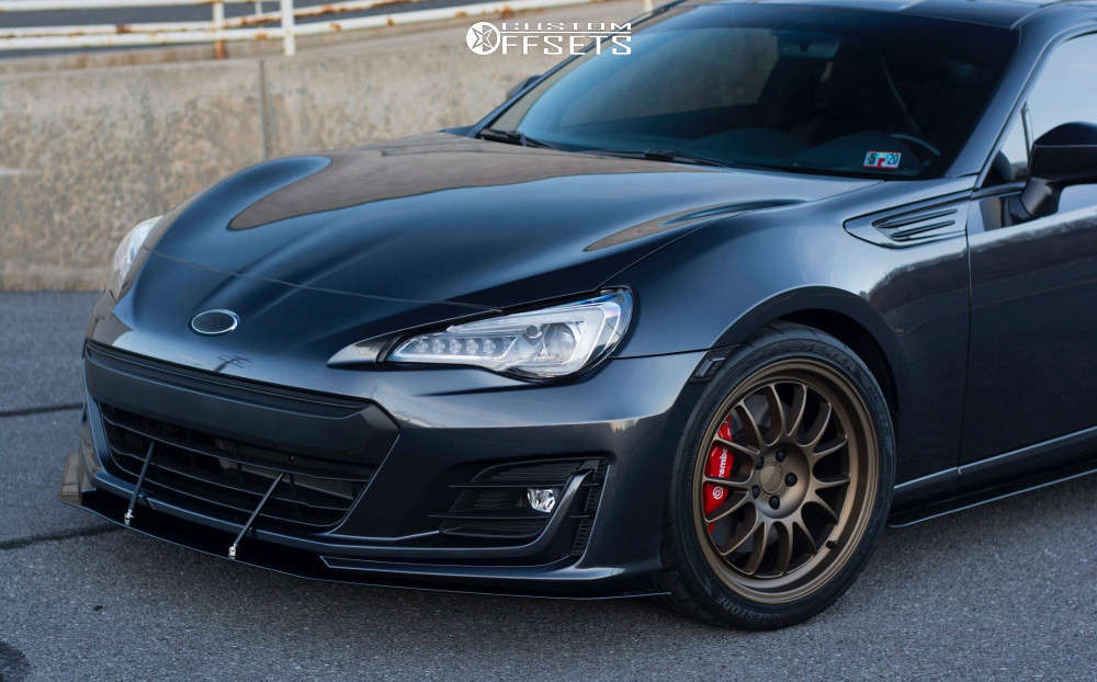2017 Subaru BRZ with 18x9 35 Kansei Corsa and 255/35R18 Bridgestone ...