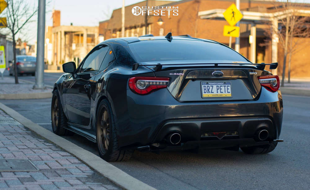 2017 Subaru BRZ with 18x9 35 Kansei Corsa and 255/35R18 Bridgestone ...