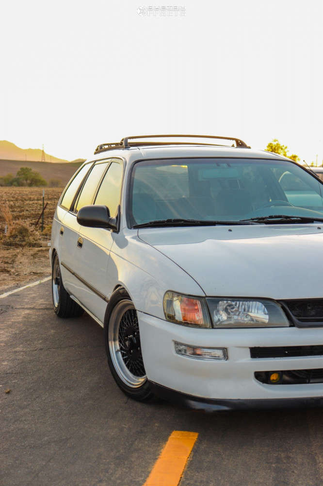 1995 Toyota Corolla with 15x7 38 Enkei 92 and 205/55R15 Yokohama Advan ...