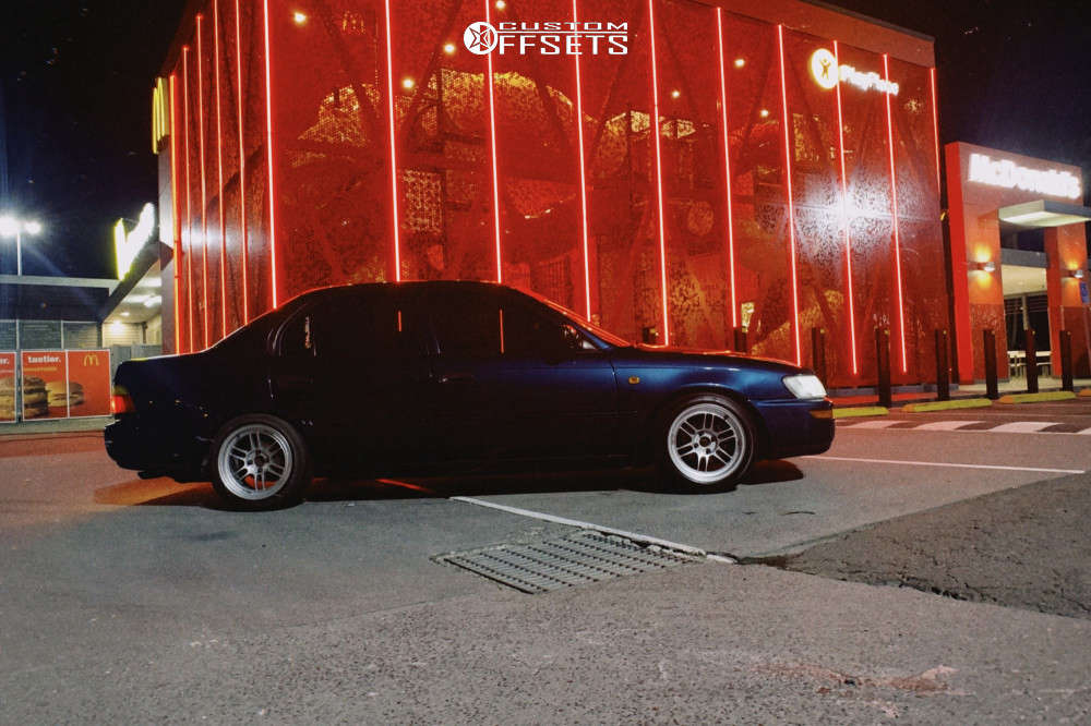 1999 Toyota Corolla with 15x8 28 Enkei RPF1 and 195/50R15 Dayton and ...