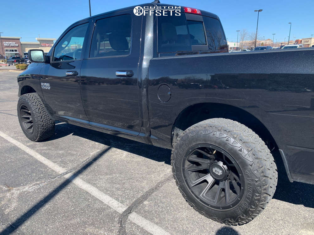 2017 Dodge Ram 1500 with 20x12 -51 Vision Rebel and 35/12.5R20 Venom ...
