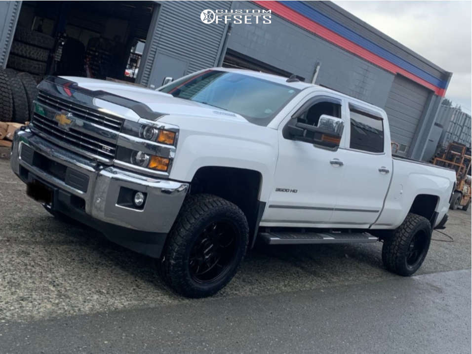 2015 Chevrolet Silverado 3500 HD with 20x10 -19 Mayhem Tripwire and 33/ ...