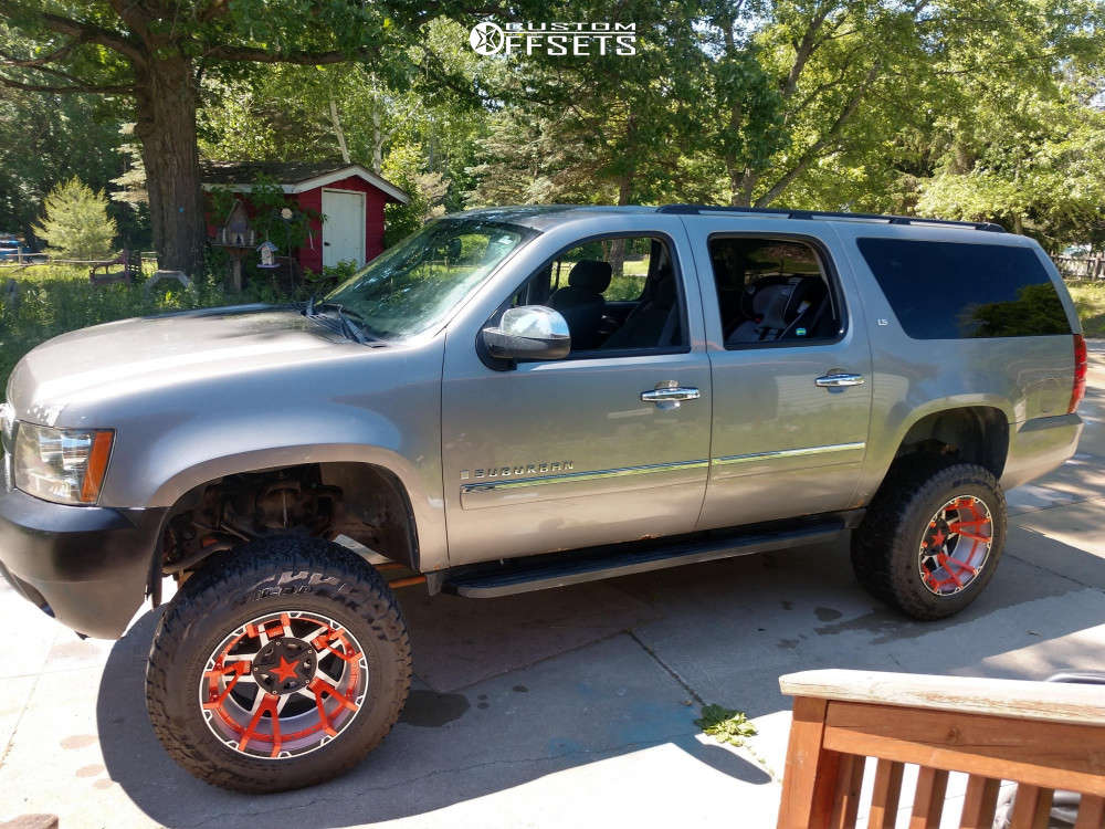 2008 Chevrolet Suburban 2500 with 20x12 -44 XD Rockstar III and 35/12 ...