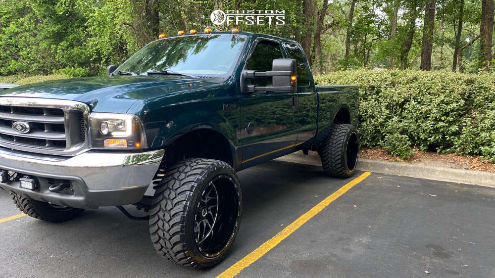 2000 Ford F-250 Super Duty with 24x14 -76 TIS 544MB and 35/13.5R24 AMP ...