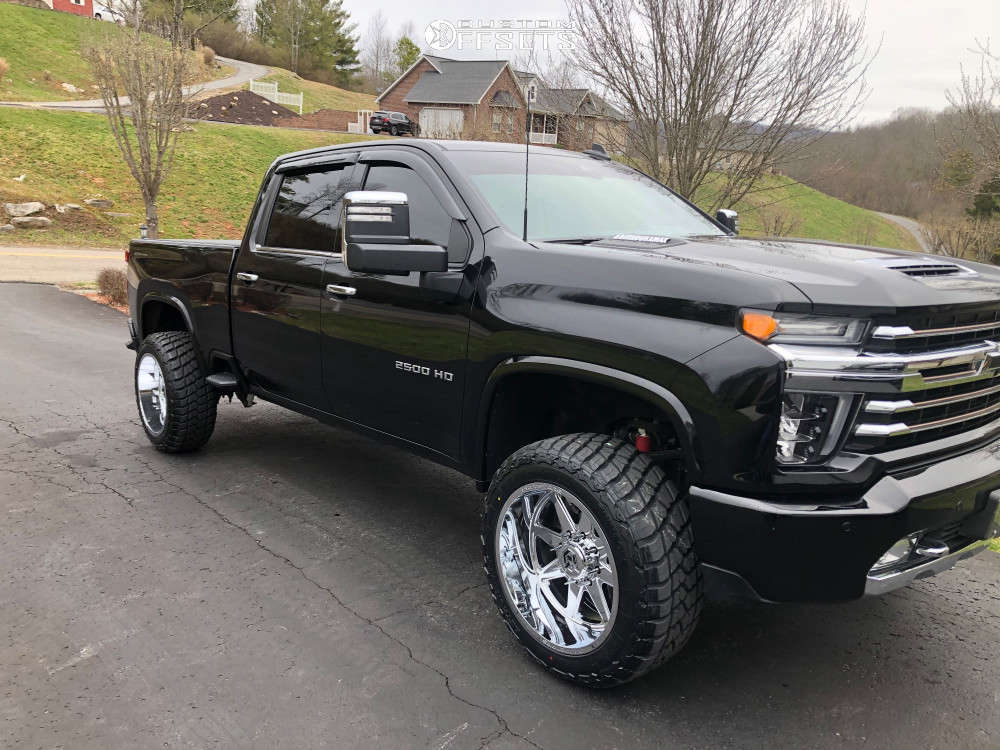 2020 Chevrolet Silverado 2500 HD with 22x12 -44 Dropstars 655c and 35/ ...