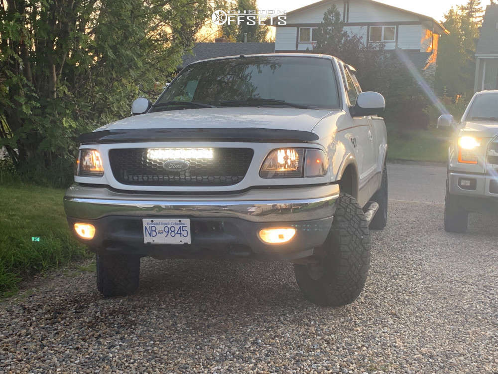 1999 Ford F-150 Wheel Offset Slightly Aggressive Leveling Kit | 968733 ...