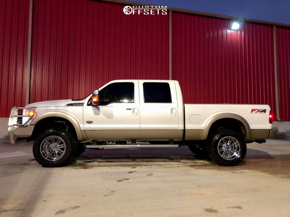 2013 Ford F-250 Super Duty with 20x10 -24 American Offroad A106 and 35/ ...