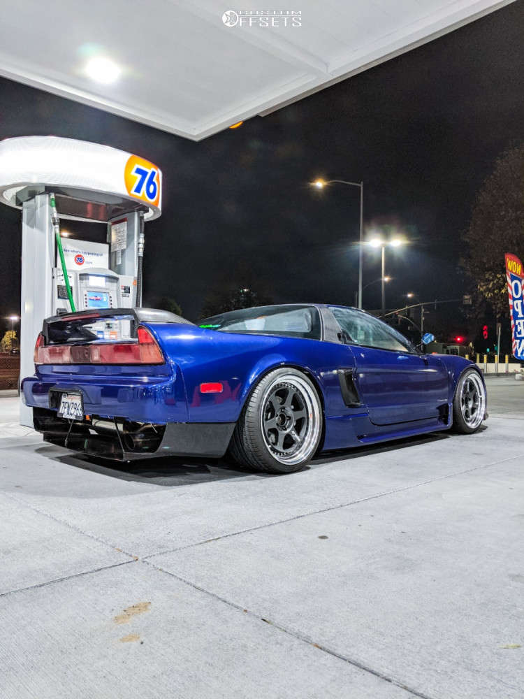 1992 Acura NSX with 18x9.5 25 Work Meister L1 3p and 245/35R18 Hankook ...