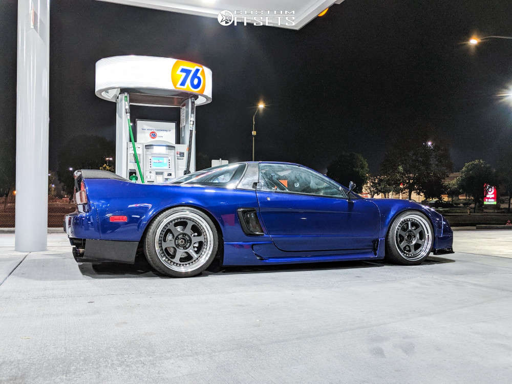 1992 Acura NSX with 18x9.5 25 Work Meister L1 3p and 245/35R18 Hankook ...
