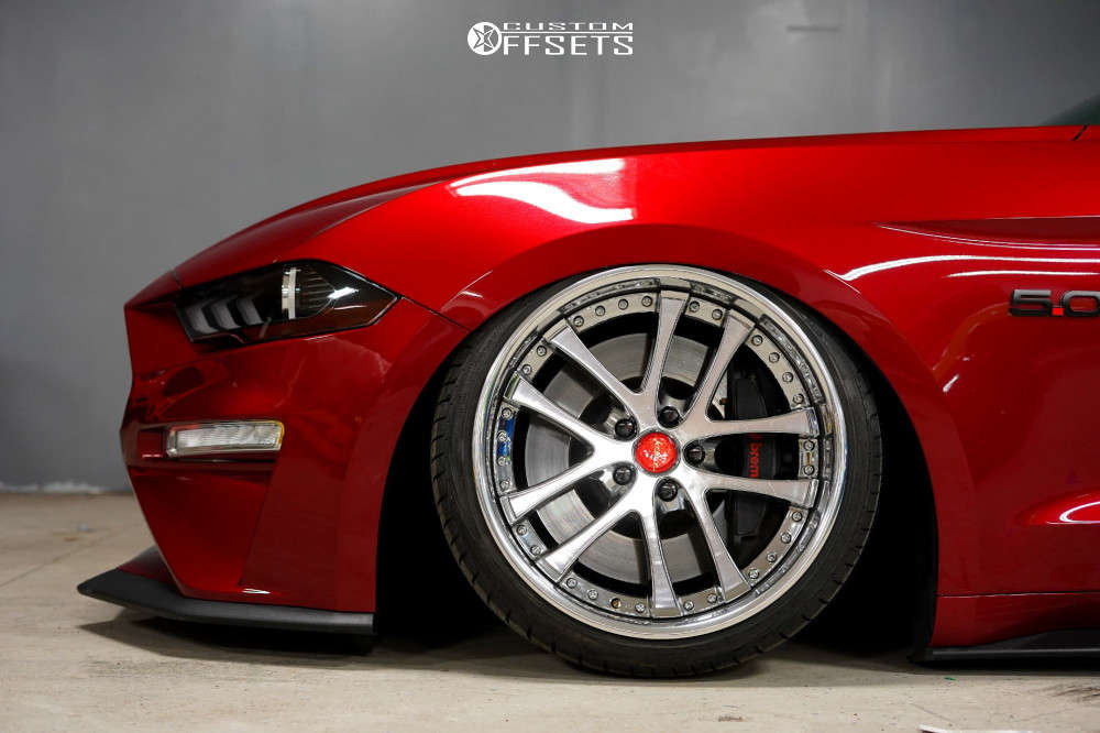 2018 Ford Mustang with 19x10 15 Weds LXZ and 235/35R19 Achilles Atr ...
