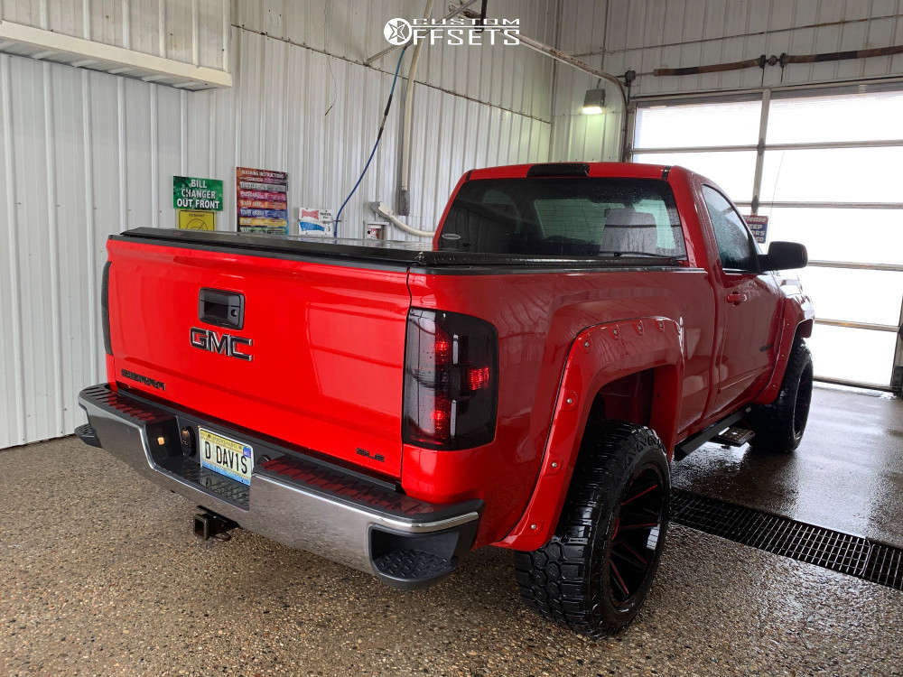 2014 GMC Sierra 1500 with 20x12 -44 XF Offroad Xf-218 and 33/12.5R20 ...