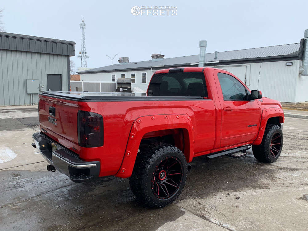 2014 GMC Sierra 1500 with 20x12 -44 XF Offroad Xf-218 and 33/12.5R20 ...