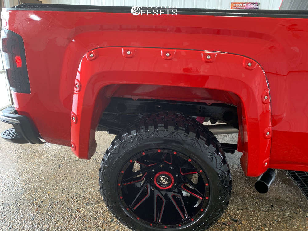 2014 GMC Sierra 1500 with 20x12 -44 XF Offroad Xf-218 and 33/12.5R20 ...
