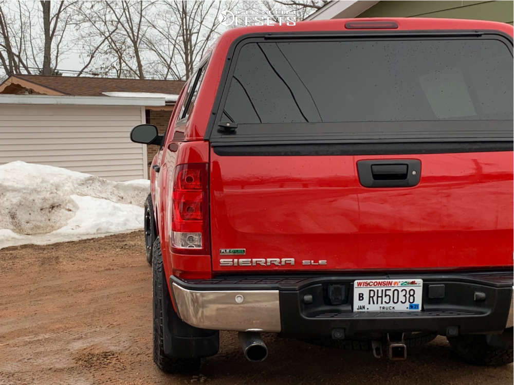2011 GMC Sierra 1500 with 17x9 -12 Vision Se7en and 265/70R17 General ...