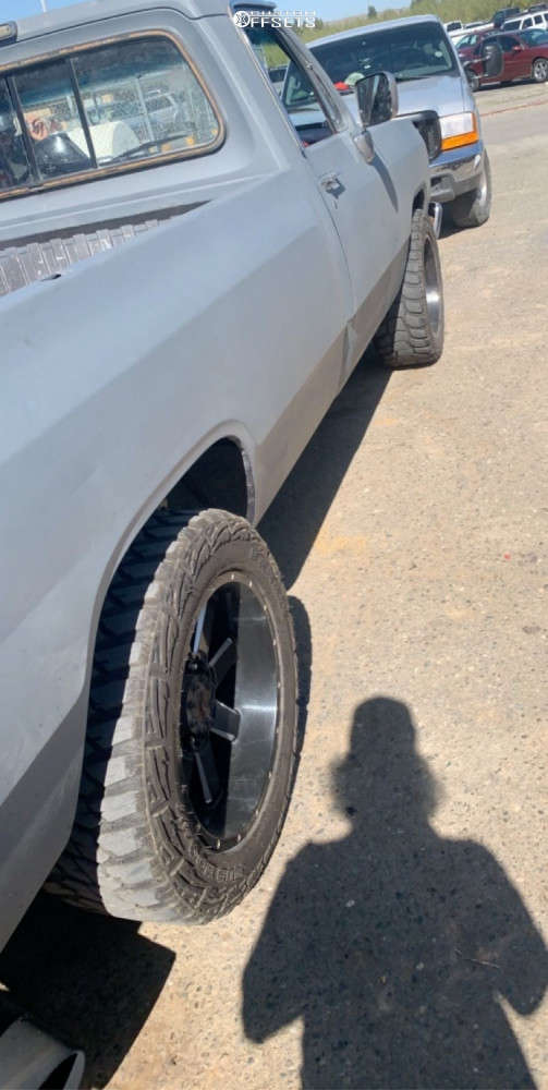 1989 Dodge D250 with 20x10 -50 Red Dirt Road 01 and 33/12.5R20 Nitto ...