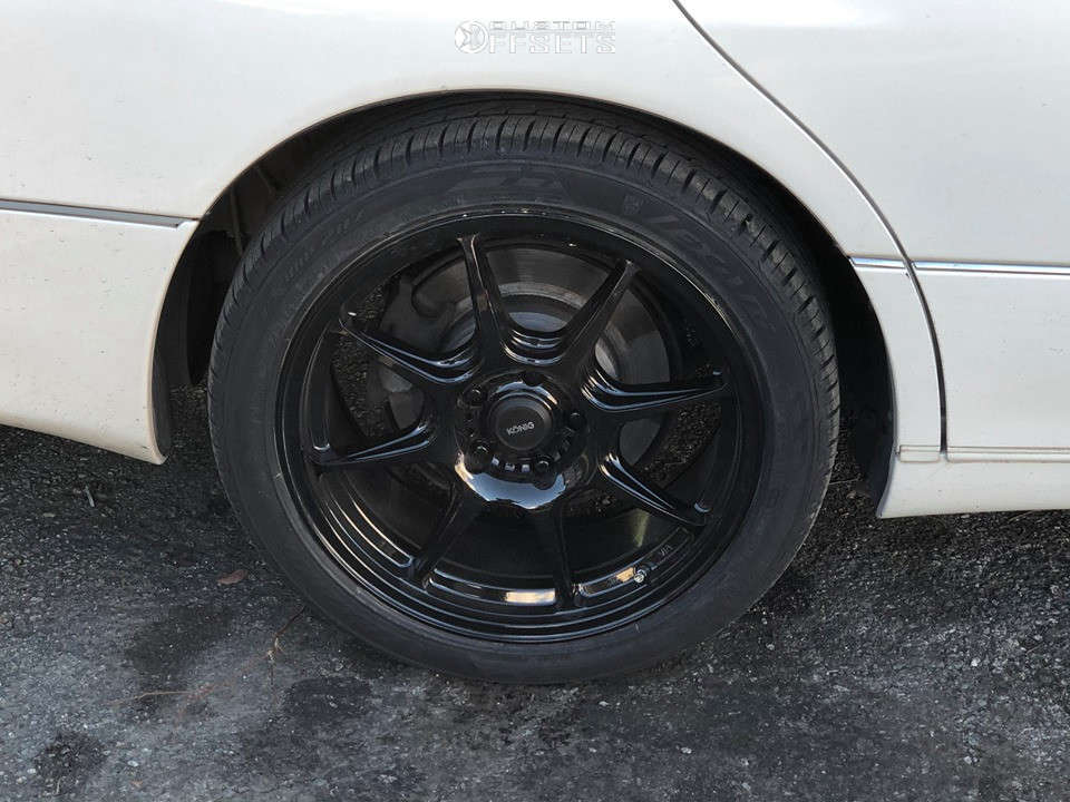 1999 Lexus GS300 Wheel Offset Nearly Flush Stock | 971429 | Custom Offsets