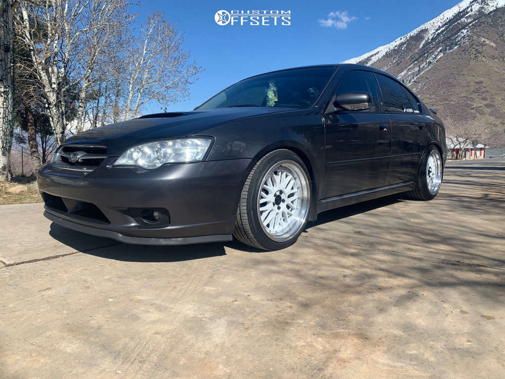 2007 Subaru Legacy Wheel Offset Tucked Coilovers | 971880 | Custom Offsets