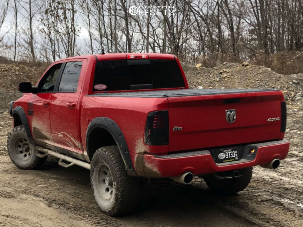 2017 Ram 1500 with 17x9 -12 American Racing Ar172 and 35/12.5R17 ...