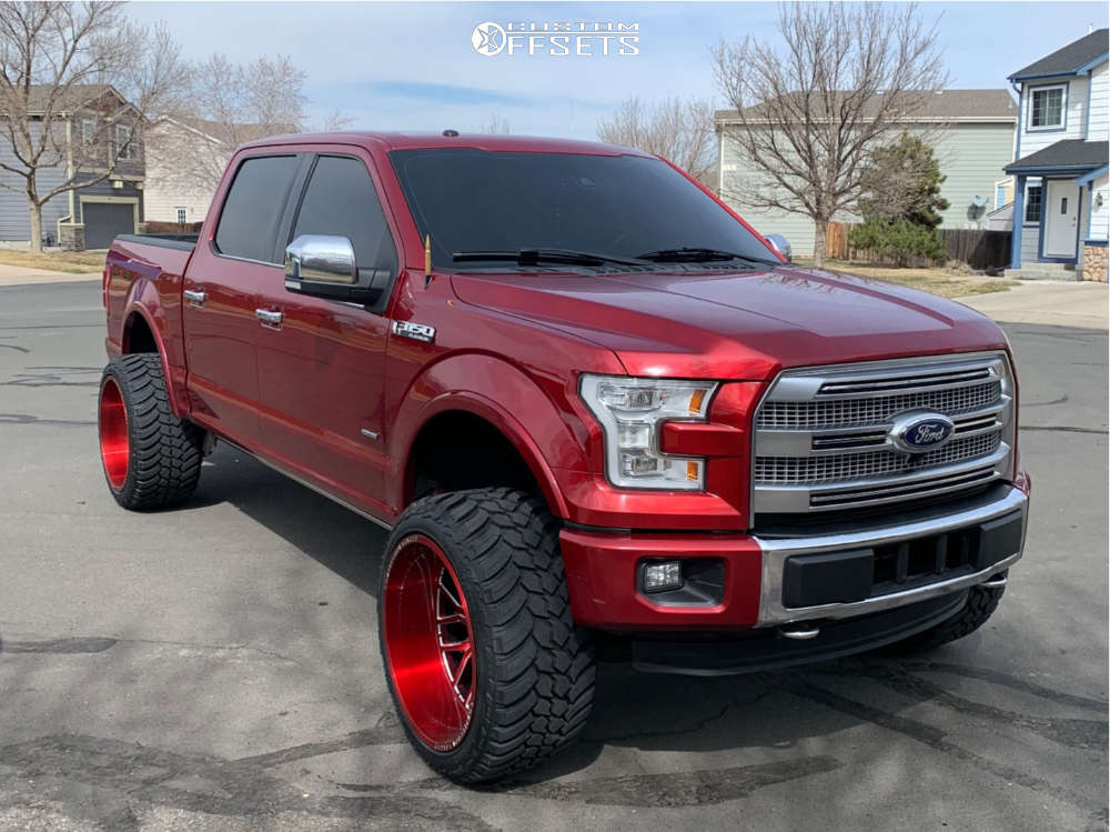 2015 Ford F-150 with 24x14 -76 Axe Offroad Ax6.2 and 35/13.5R24 AMP Mud ...