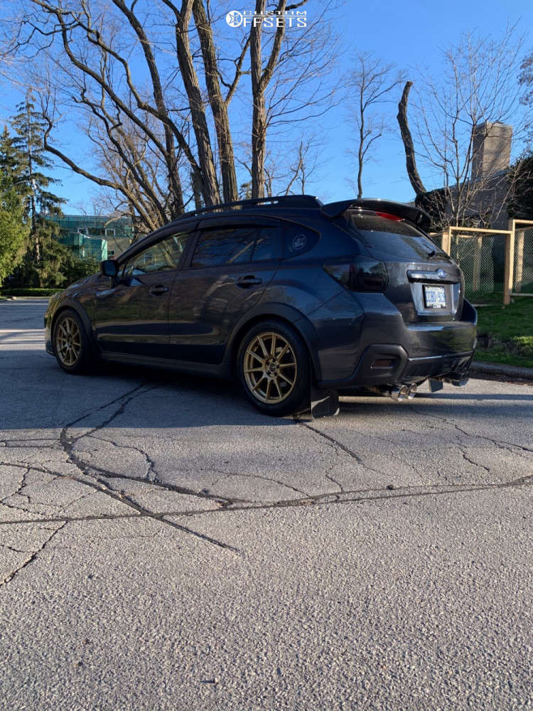 2017 Subaru Crosstrek with 17x8 45 Enkei Ts10 and 235/50R17 Firestone ...