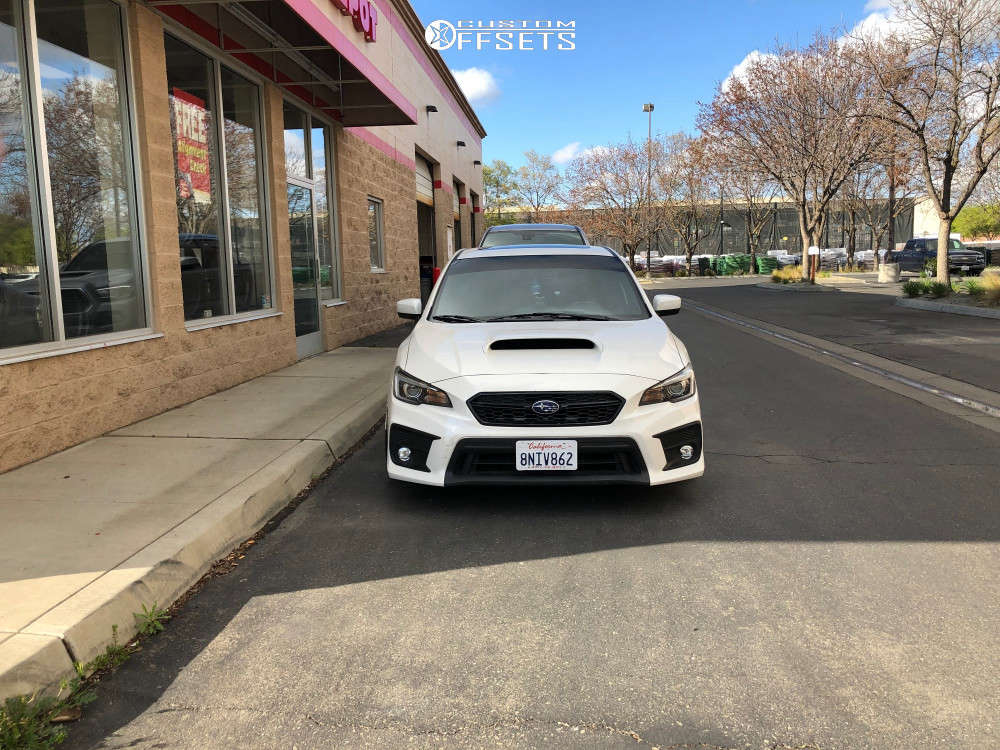 2018 Subaru WRX with 18x9.5 22 Aodhan DS02 and 245/40R18 Delinte D7 ...