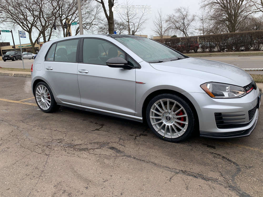 2016 Volkswagen GTI with 18x7.5 50 OZ Racing Superturismo LM and 225 ...