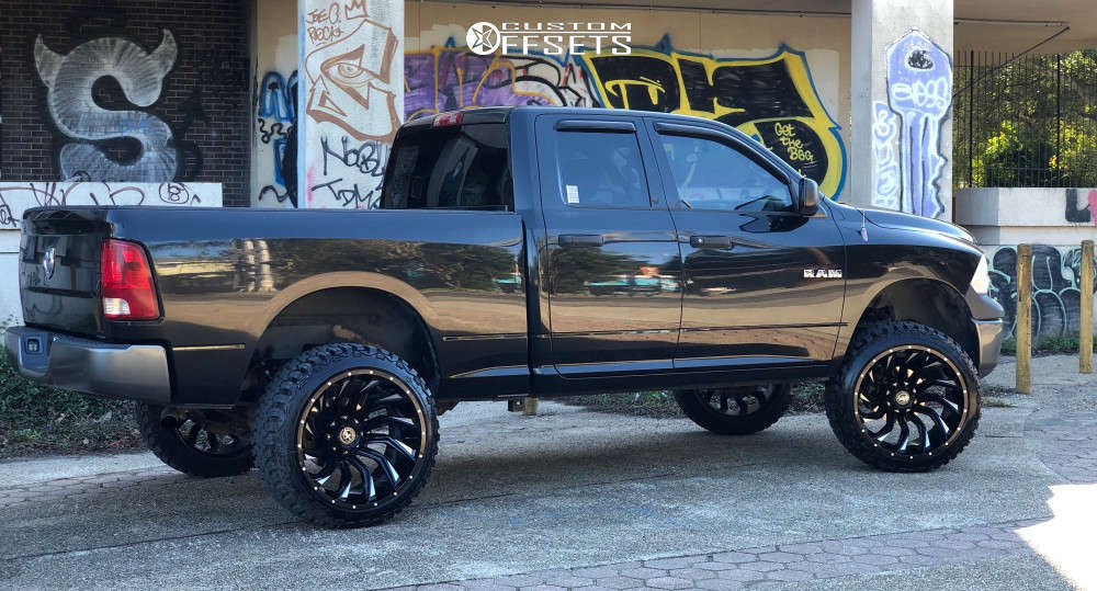 2010 Dodge Ram 1500 with 24x14 -76 XF Offroad Xf-224 and 325/45R24 ...