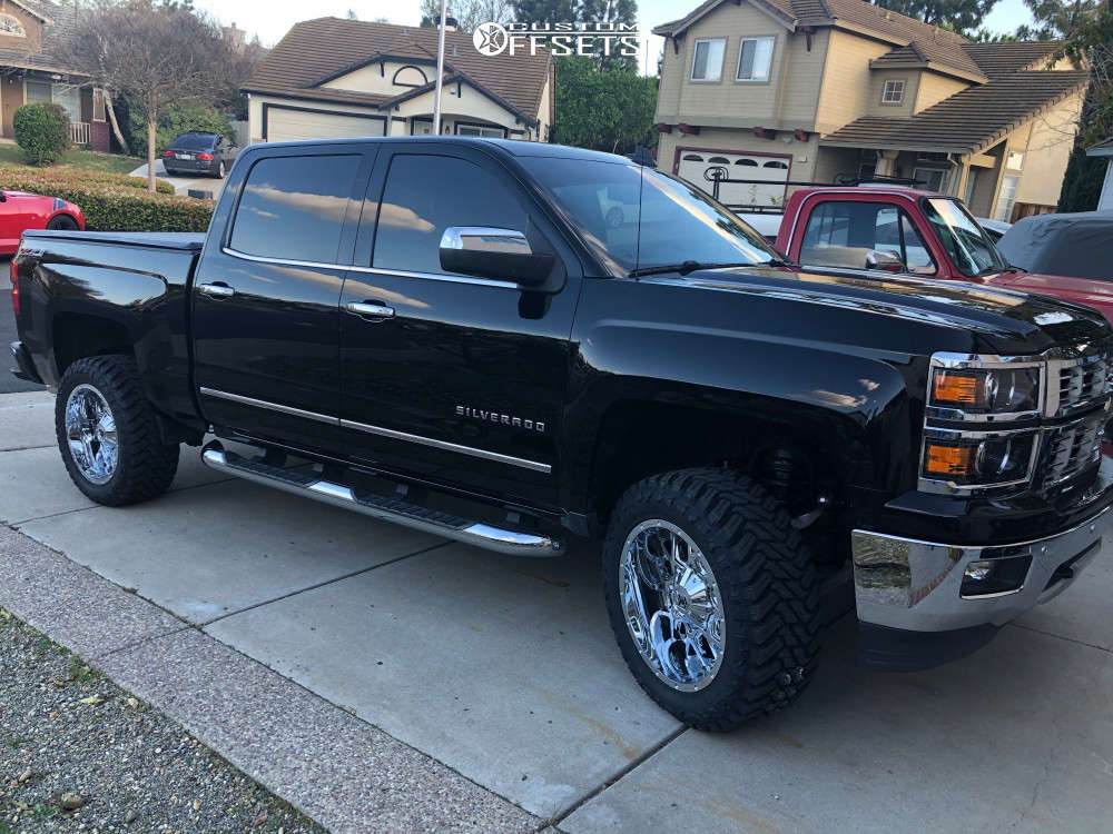 2015 Chevrolet Silverado 1500 with 20x10 -19 Dropstars 645v and 33/12 ...