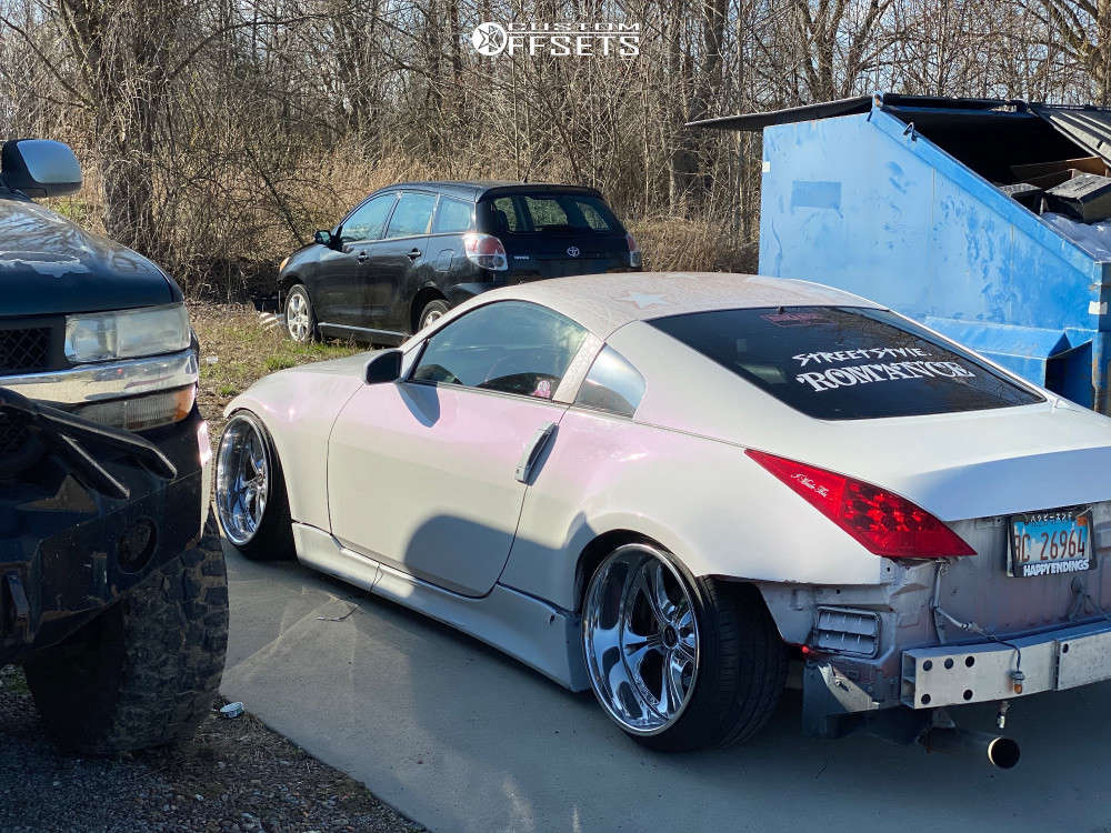 2007 Nissan 350Z with 18x11 8 Weds Cerberus Ii and 235/35R18 Federal ...