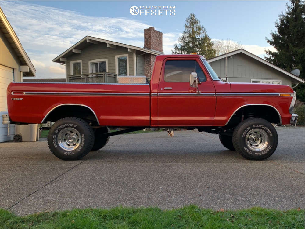 1974 Ford F-250 with 15x10 -45 Weld Racing Typhoon and 33/12.5R15 Wild ...