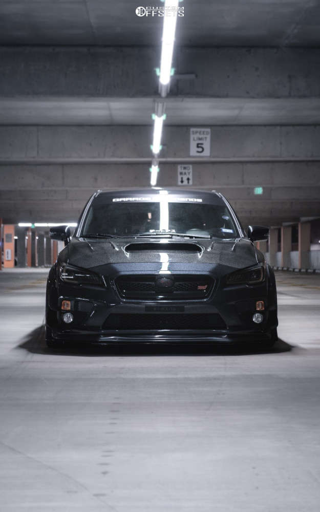 2017 Subaru WRX STI with 18x11 12 Volk Te37 Saga and 295/30R18 Toyo ...