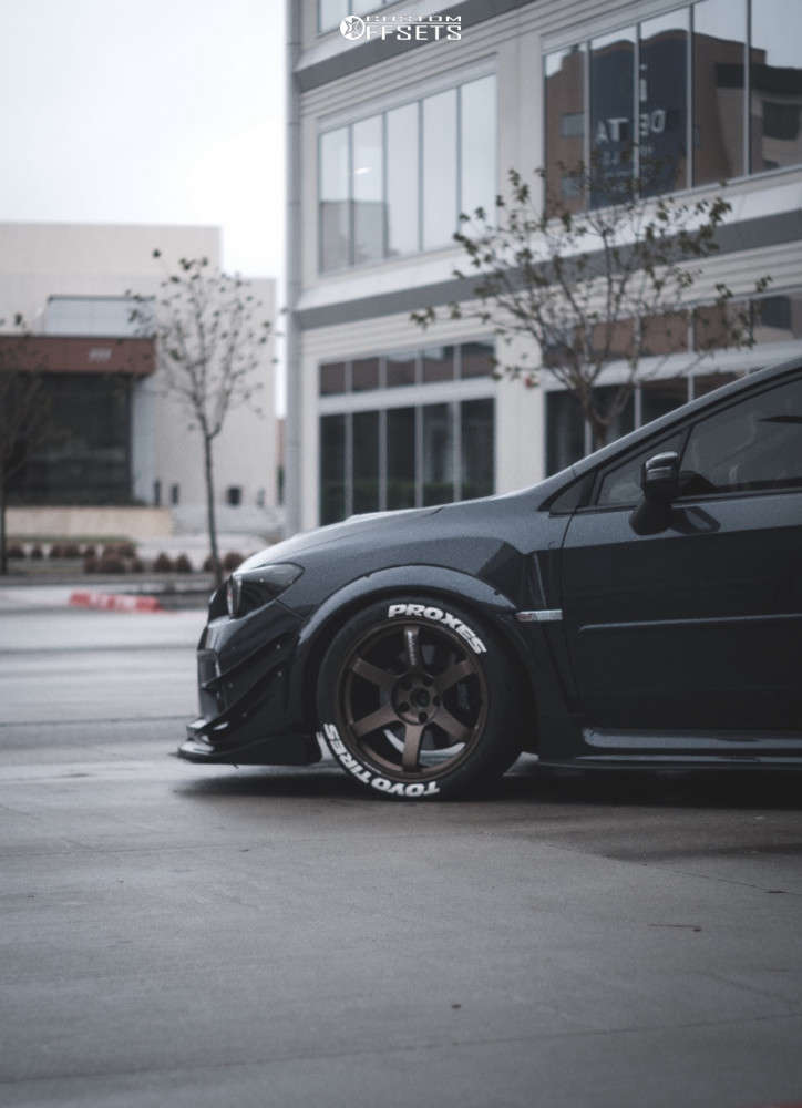 2017 Subaru WRX STI with 18x11 12 Volk Te37 Saga and 295/30R18 Toyo ...