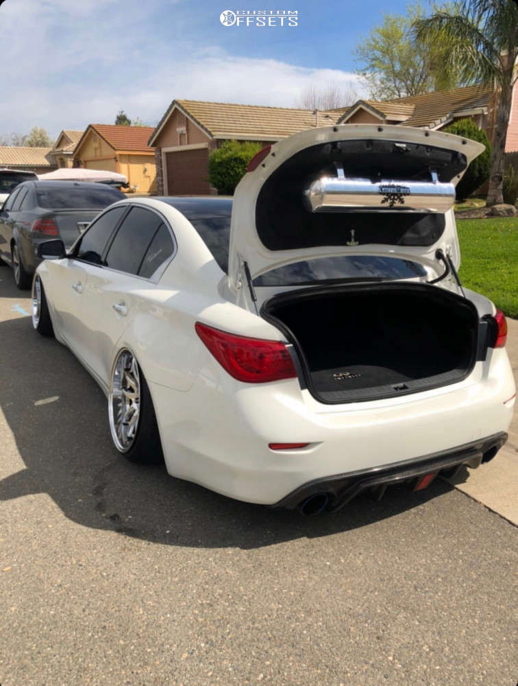 2015 INFINITI Q50 with 19x11 15 Aodhan DS02 and 235/35R19 Delinte D7 ...