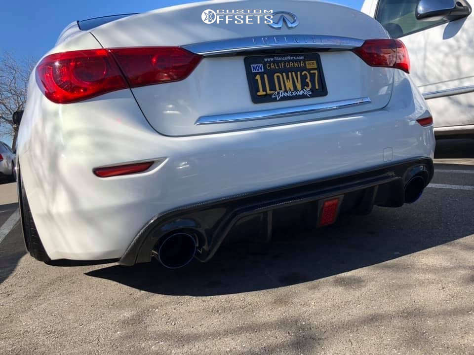 2015 INFINITI Q50 with 19x11 15 Aodhan DS02 and 235/35R19 Delinte D7 ...