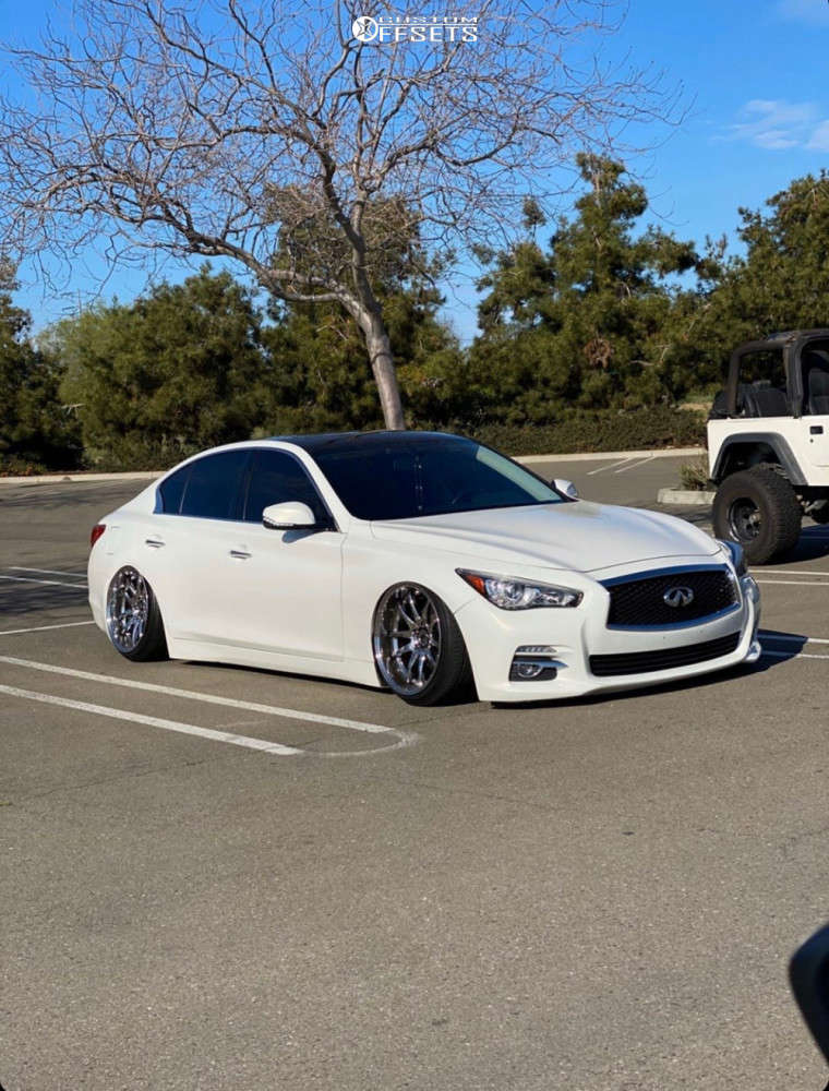 2015 INFINITI Q50 with 19x11 15 Aodhan DS02 and 235/35R19 Delinte D7 ...