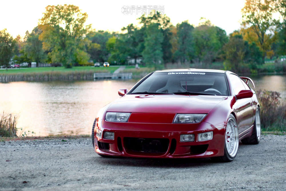 1990 Nissan 300ZX with 18x9.5 35 ESR Sr01 and 235/40R18 Toyo Tires ...