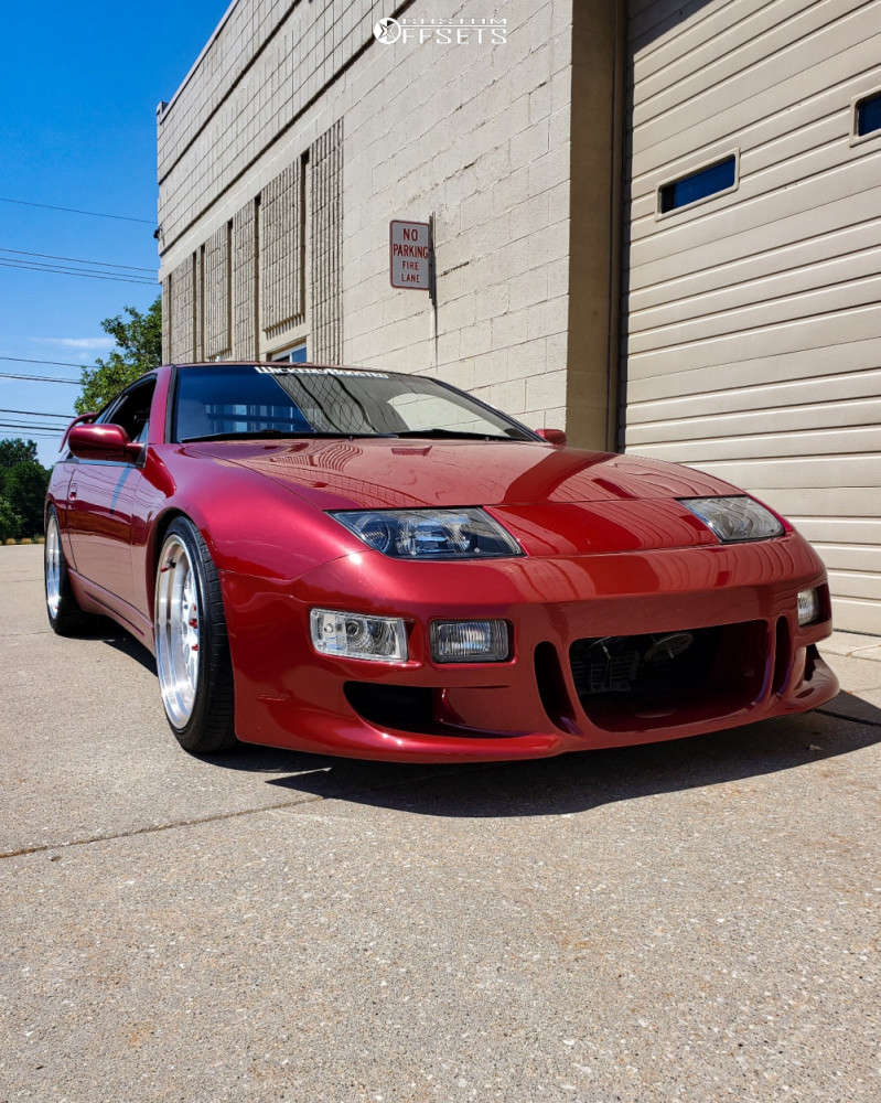 1990 Nissan 300ZX with 18x9.5 35 ESR Sr01 and 235/40R18 Toyo Tires ...