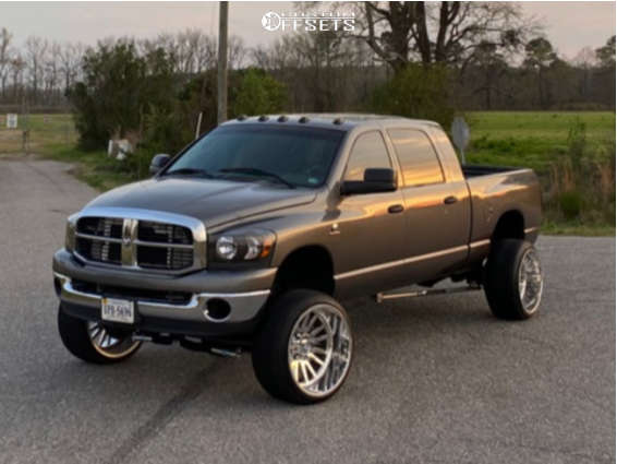 2006 Dodge Ram 3500 with 24x14 -90 American Force Quantum Cc and 305 ...