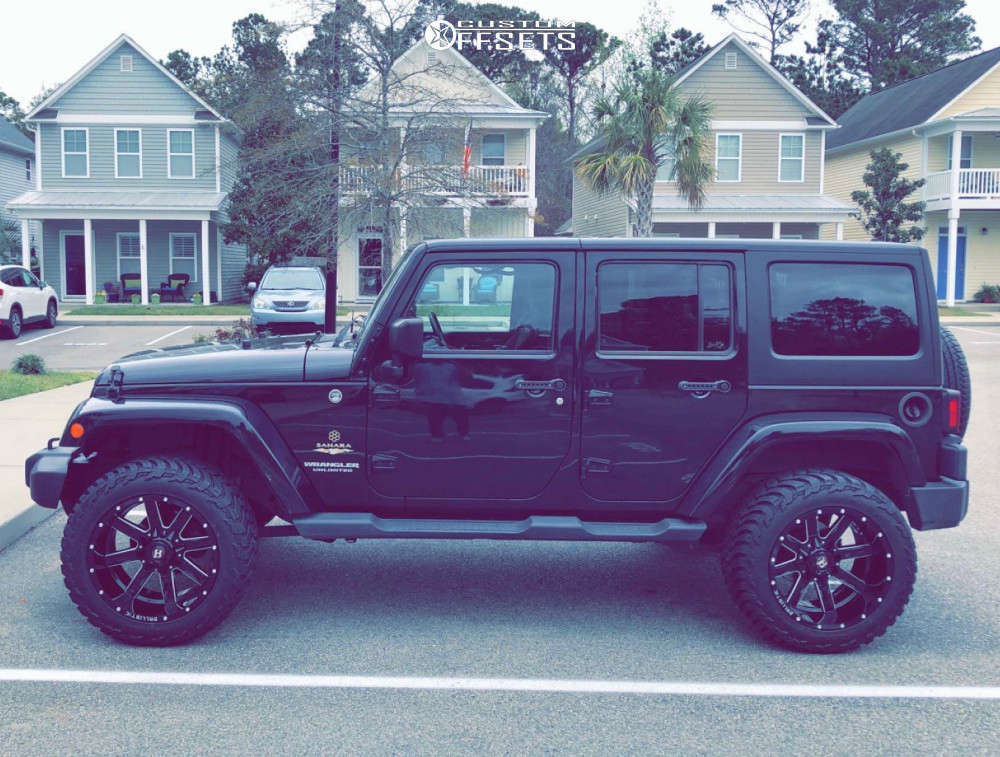 2015 Jeep Wrangler JK with 20x12 -44 Ballistic Rage and 33/12.5R20 AMP ...